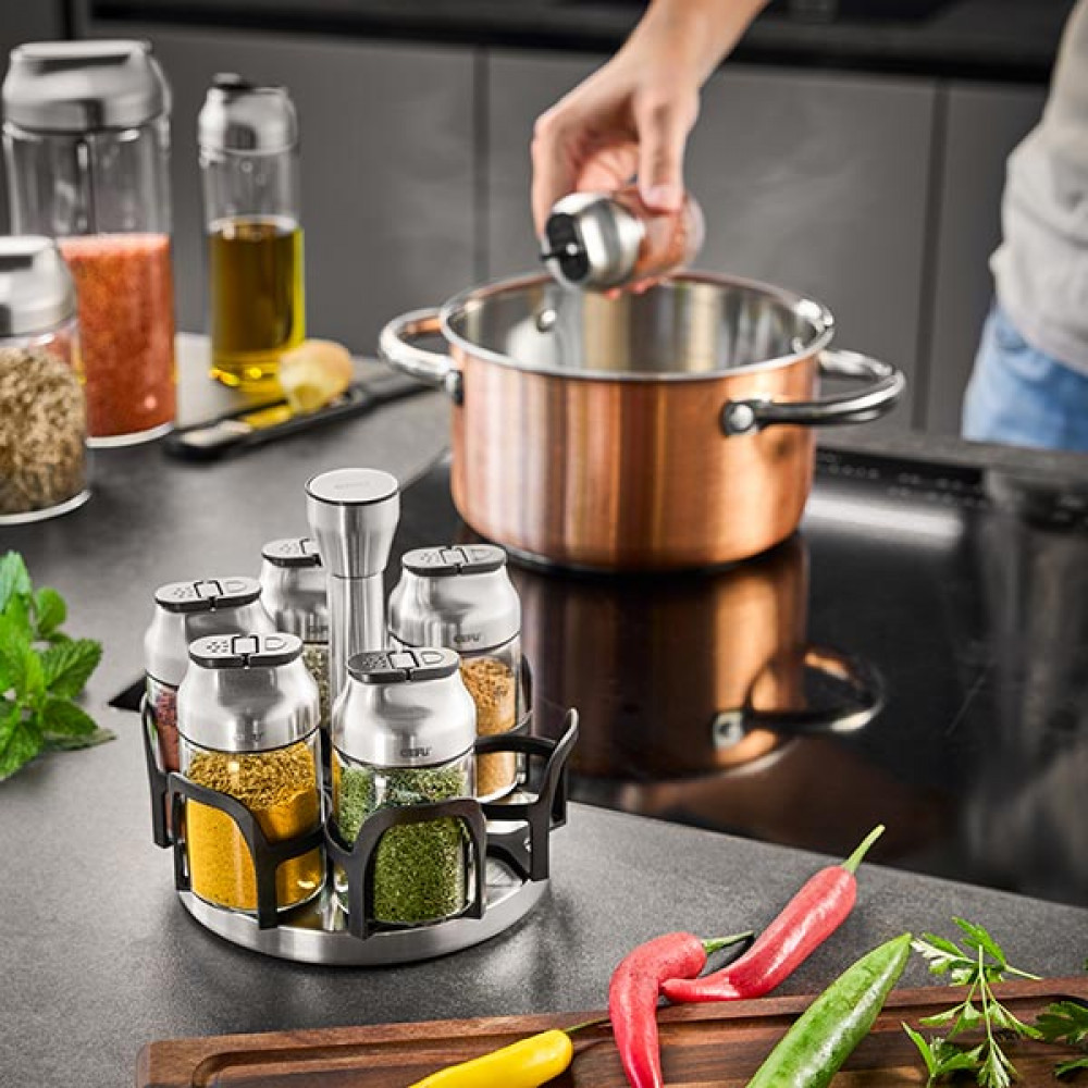 Vrtljivo stojalo za 6 začimb Kippo